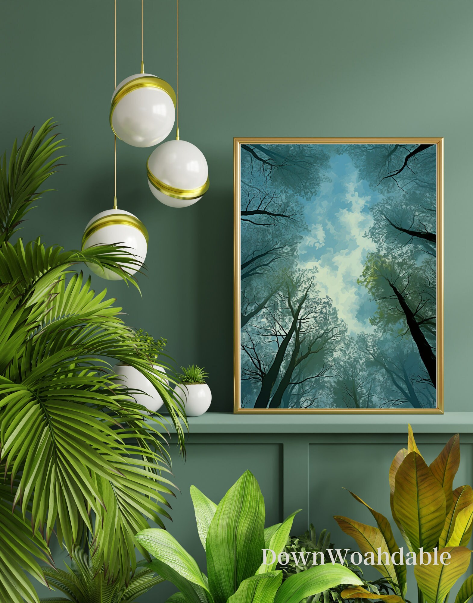 Enchanting Sage Green Art Prints | Instant Download | Greenery Decor ...