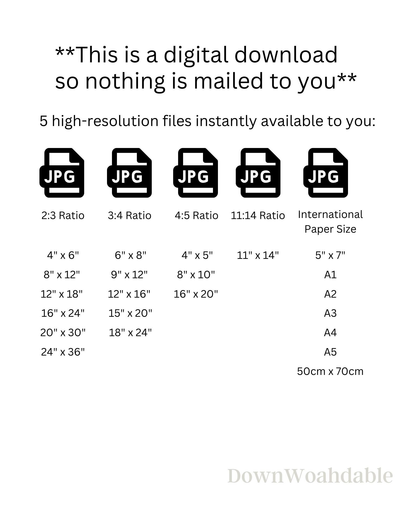 Boho Everything Will Be Fine Poster Art Print Portrait Music Digital ...