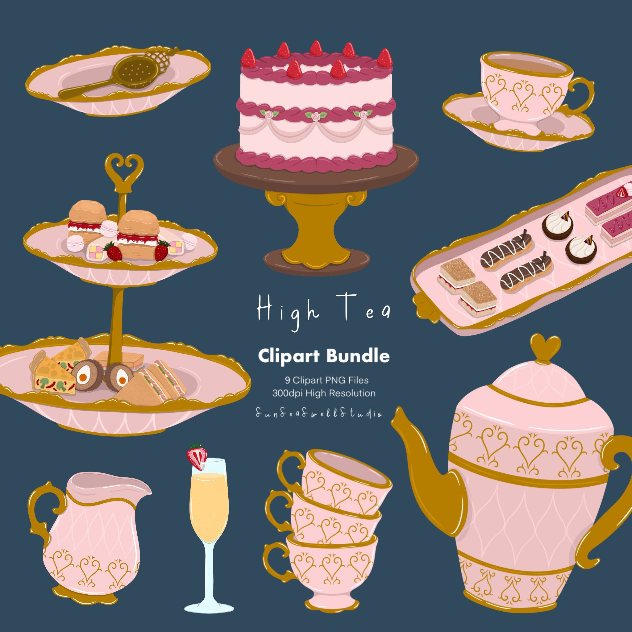 High Tea Party Clip Art