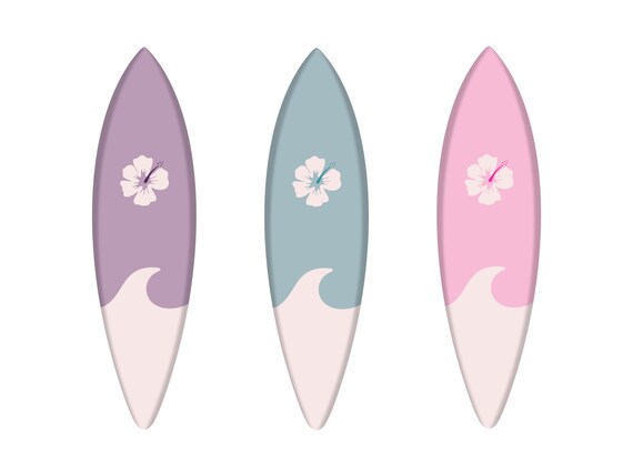 Pink Surfboard Clipart