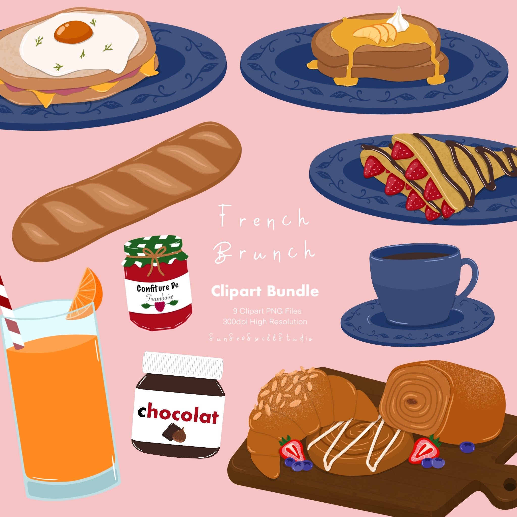 Child Eating Breakfast Clipart Etsy