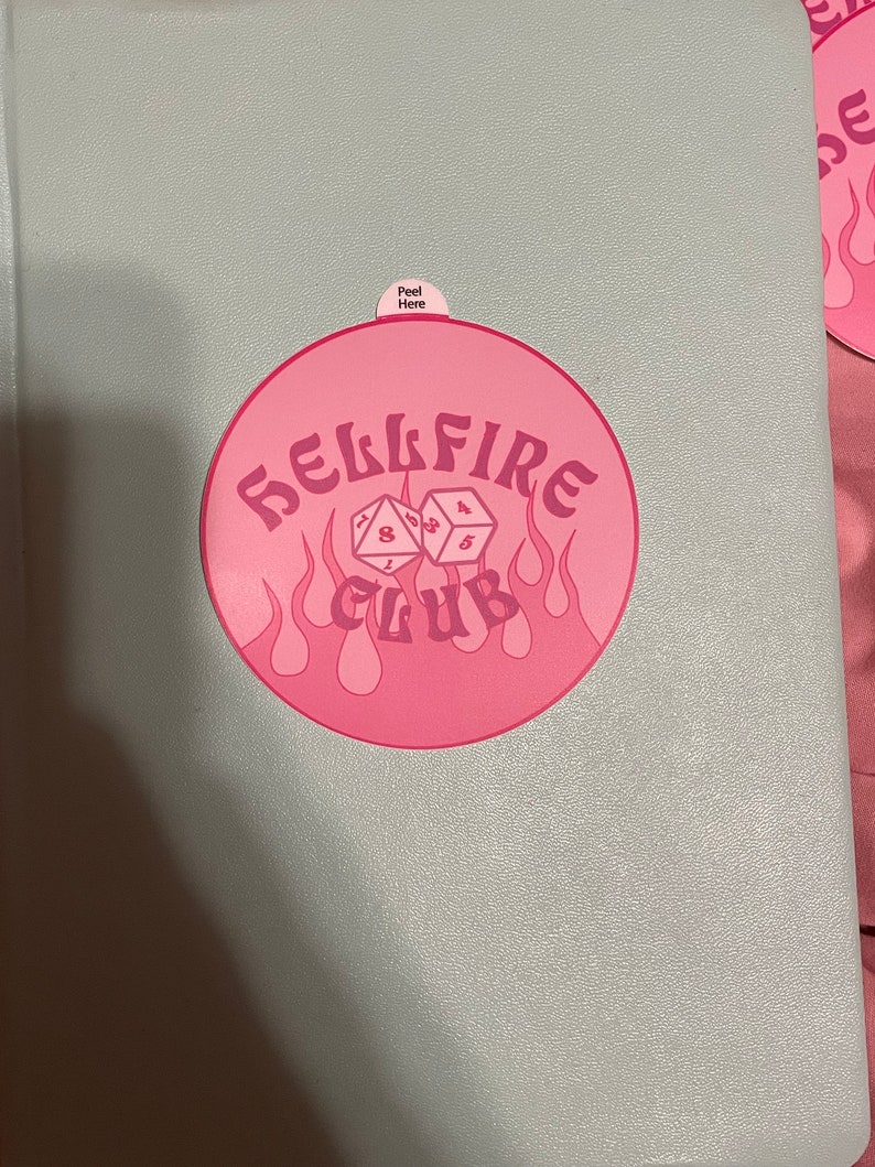 Pink Dnd Sticker/ Dungeons and Dragons HF Club Matte Sticker / Eddie ...
