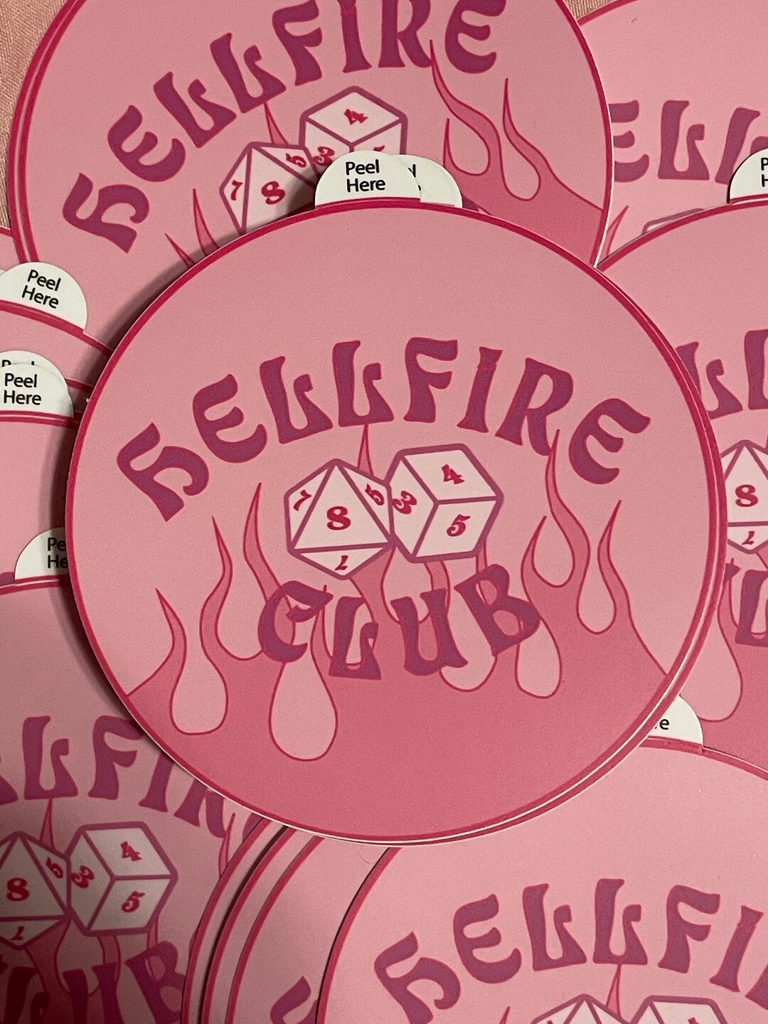 Pink Dnd Sticker/ Dungeons and Dragons HF Club Matte Sticker / Eddie ...