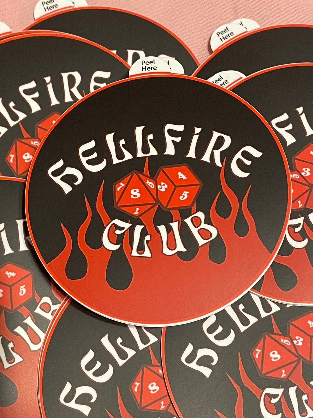 Red Dnd Sticker/ Dungeons and Dragons HF Club Matte Sticker / Eddie ...