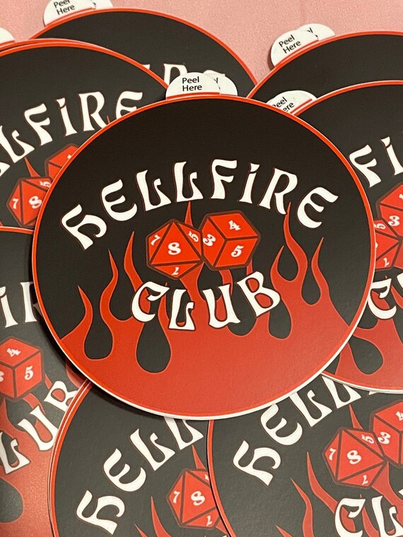 Red Dnd Sticker/ Dungeons and Dragons HF Club Matte Sticker / - Etsy