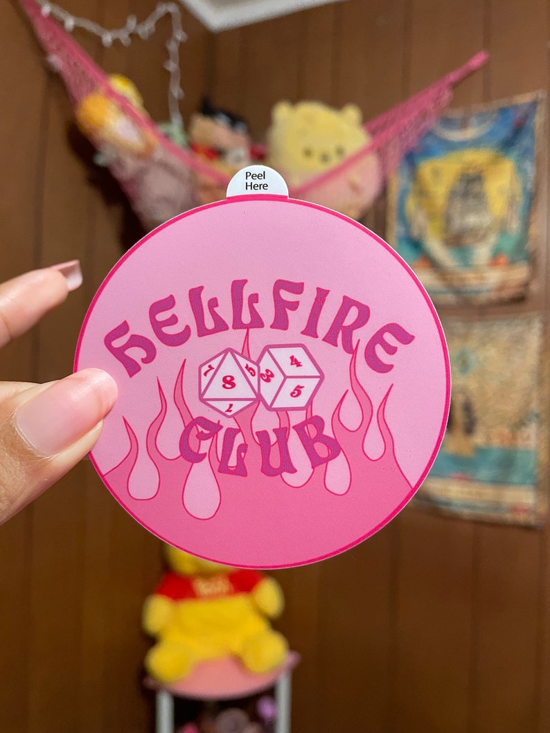Pink Dnd Sticker/ Dungeons and Dragons HF Club Matte Sticker / Eddie ...