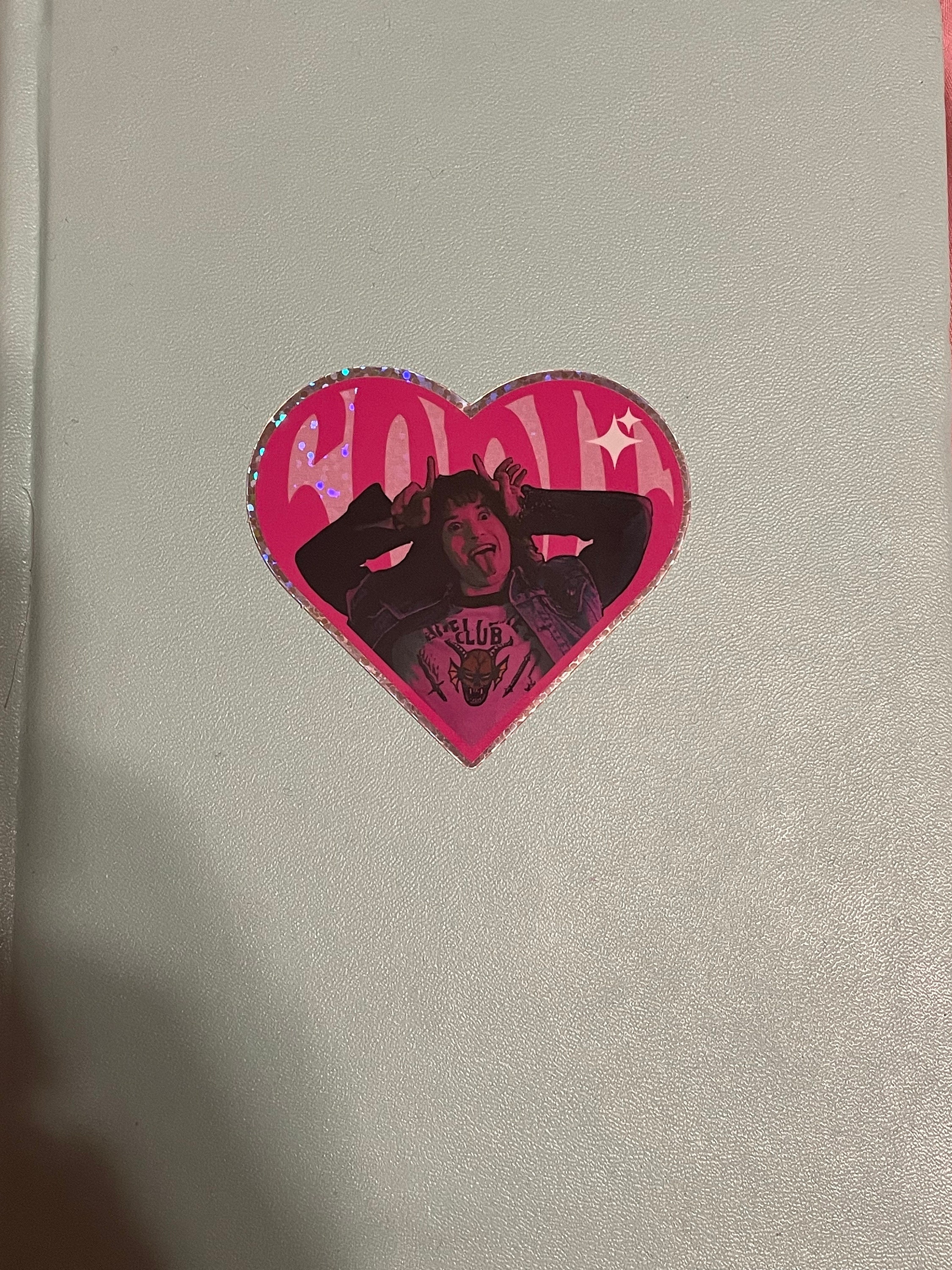 The Metalhead Glitter Sticker /the Freak Pink Eddie the Hero ST Glitter ...