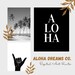Modern Aloha Print, Set of 2, Black White Wall Decor, Minimalist Hawaii ...