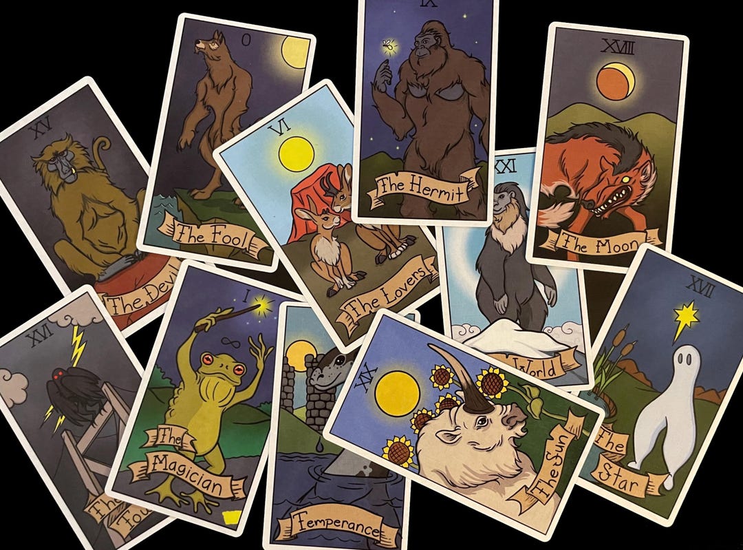 Cryptic Creatures Tarot Deck - Etsy