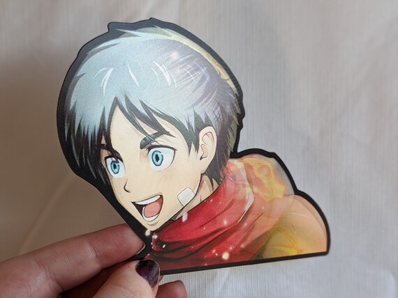 Attack On Titan Anime Car Laptop Decal 3D Stickers Eren Yeager Motion ...