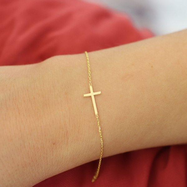 Cross Bracelet - Etsy