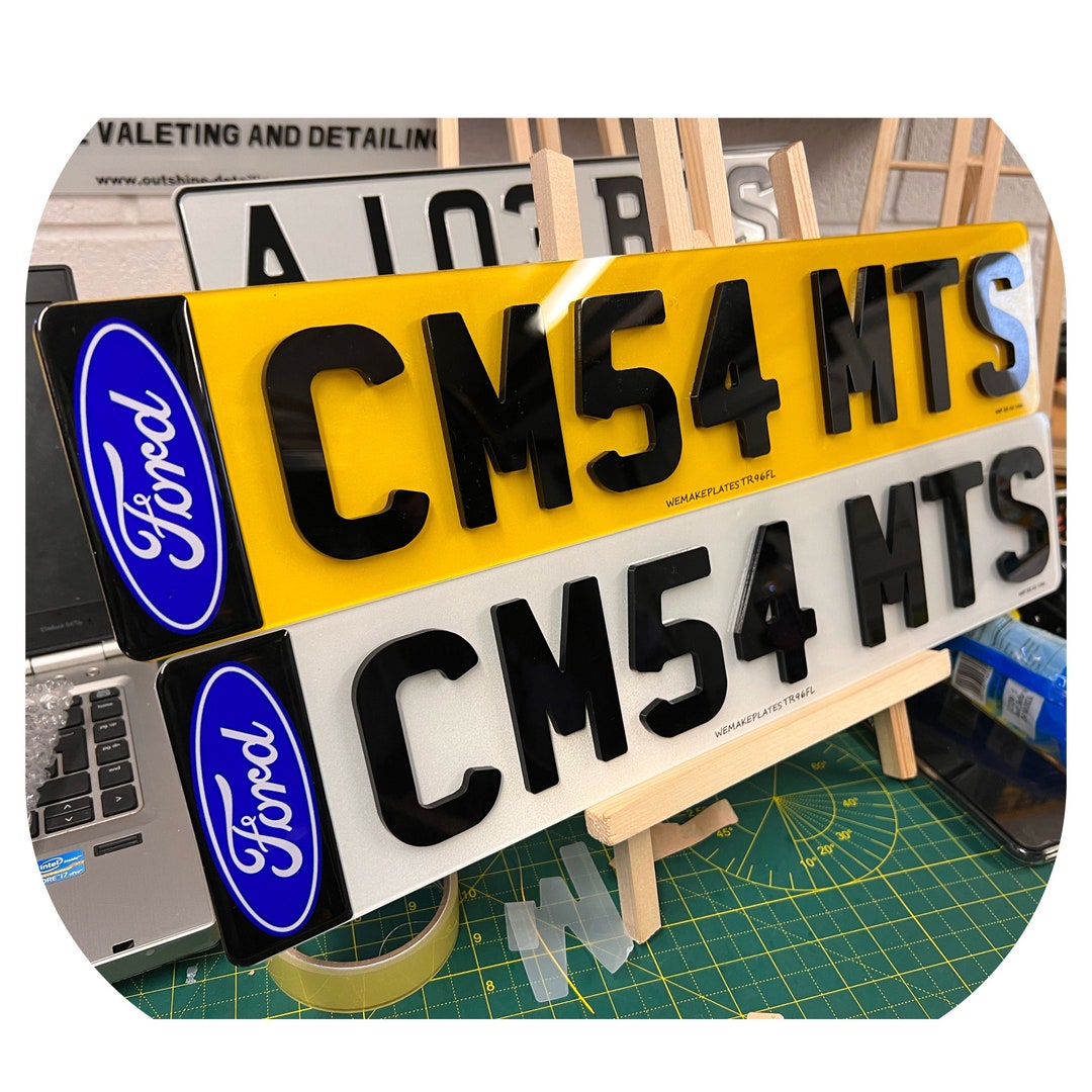Ford 4d Acrylic Number Plates - Etsy