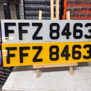 Ford 4d Acrylic Number Plates - Etsy