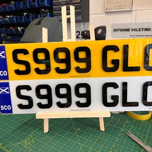 4d Number Plates Scotland Emblems - Etsy