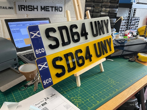 4d Number Plates Scotland Emblems | Etsy