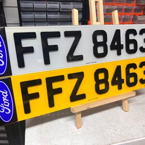 Ford 4d Acrylic Number Plates - Etsy