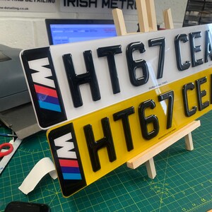 4d High Gloss Gel BMW Msport Number Plates - Etsy UK