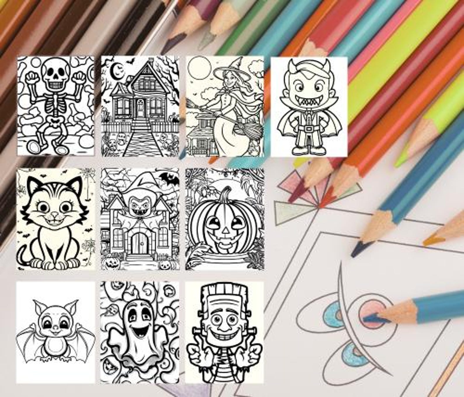 Printable Halloween Coloring Pages for Toddlers 10 Big, Easy, and Cute ...