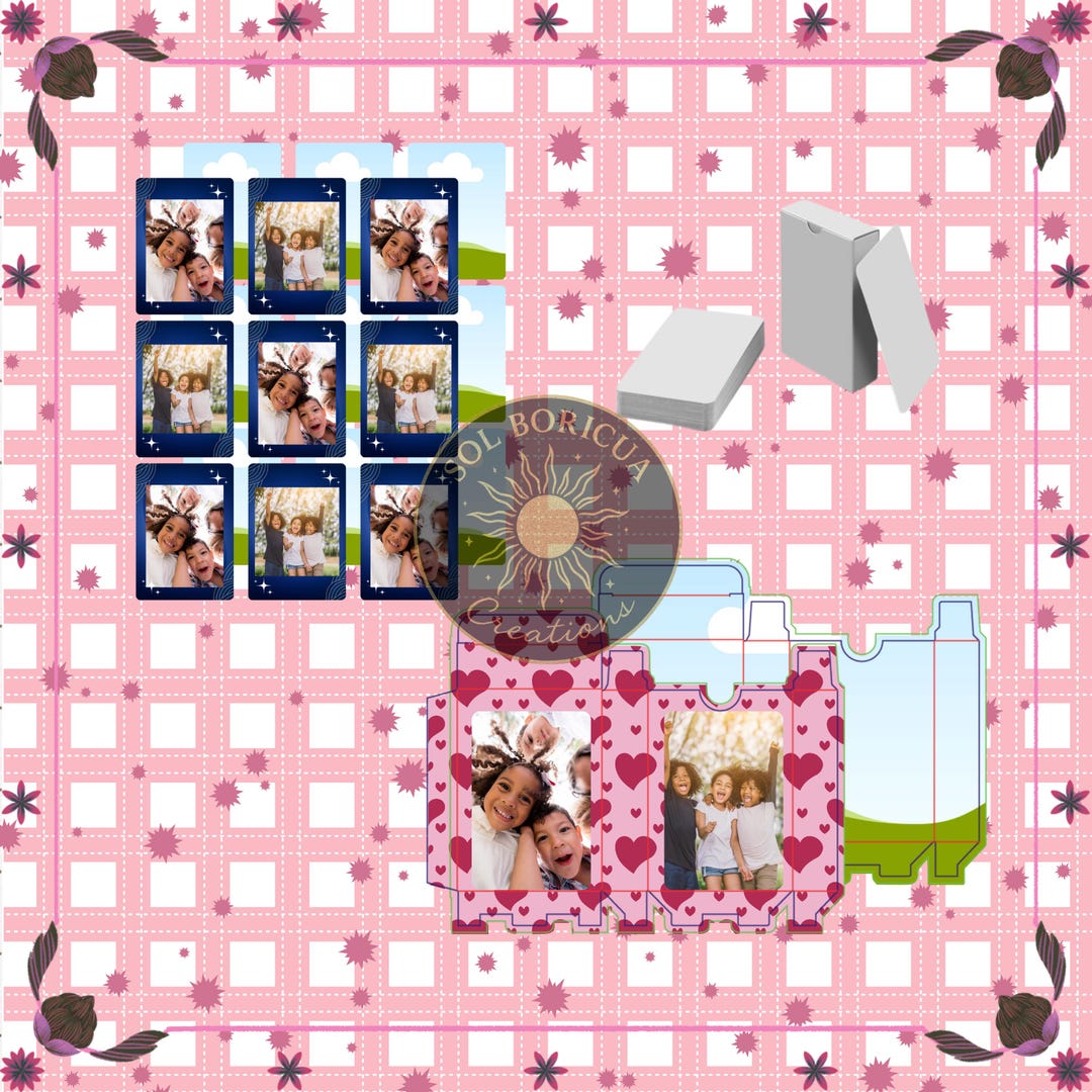 Editable Printable Playing Cards & Box Template – Custom Card Game ...