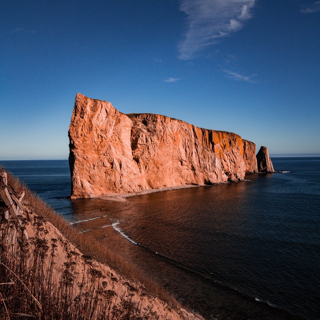 Percé Rock, Quebec, Canada, Beautiful Place, Ocean View, Seaside ...