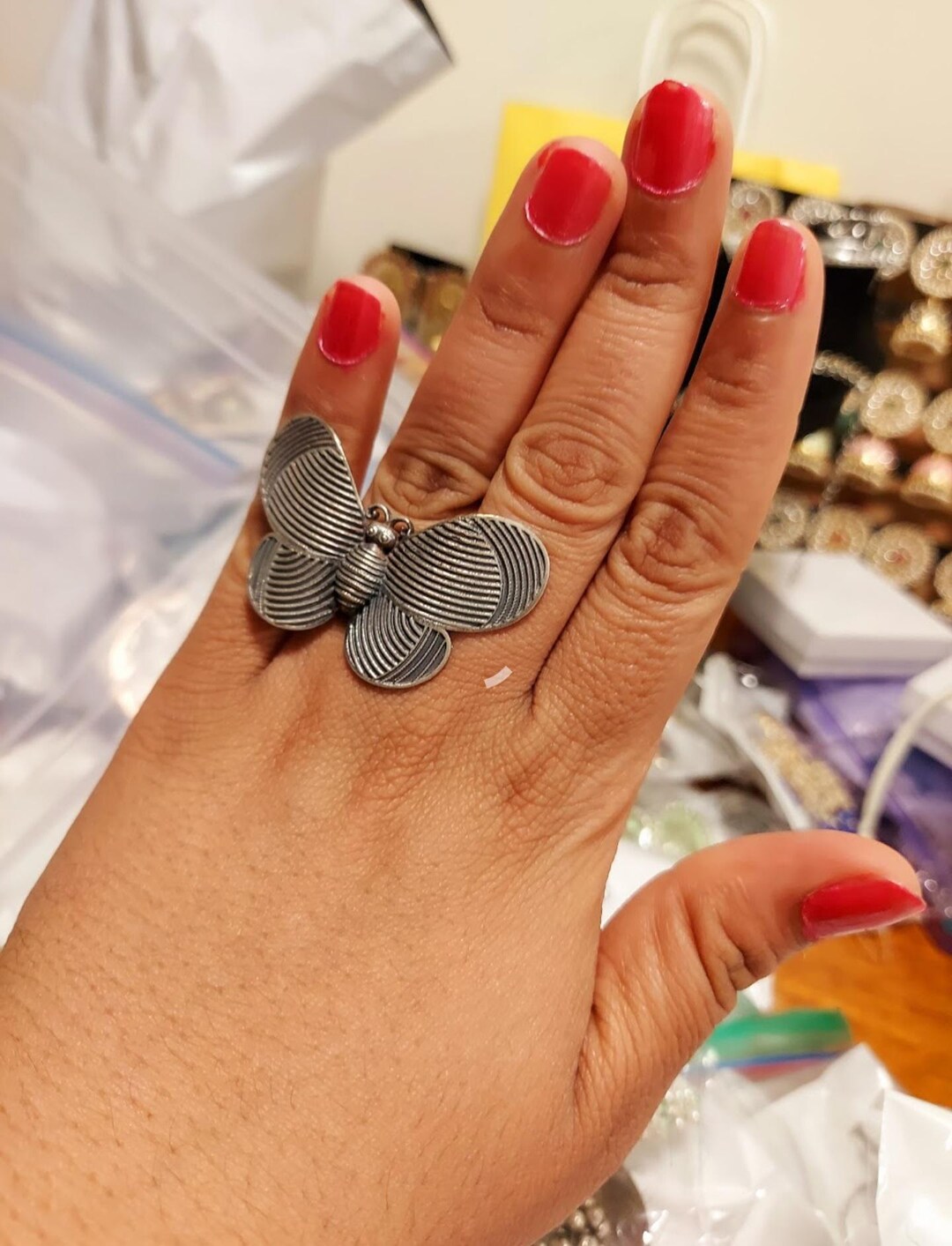 German Silver Adjustable Size Finger Ring - Etsy