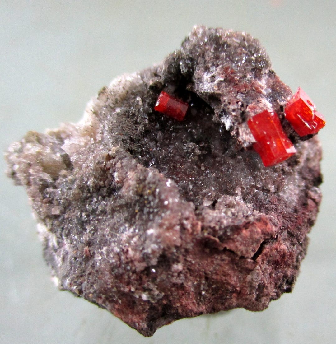 Vanadinite on Calcite, Yuma - Etsy