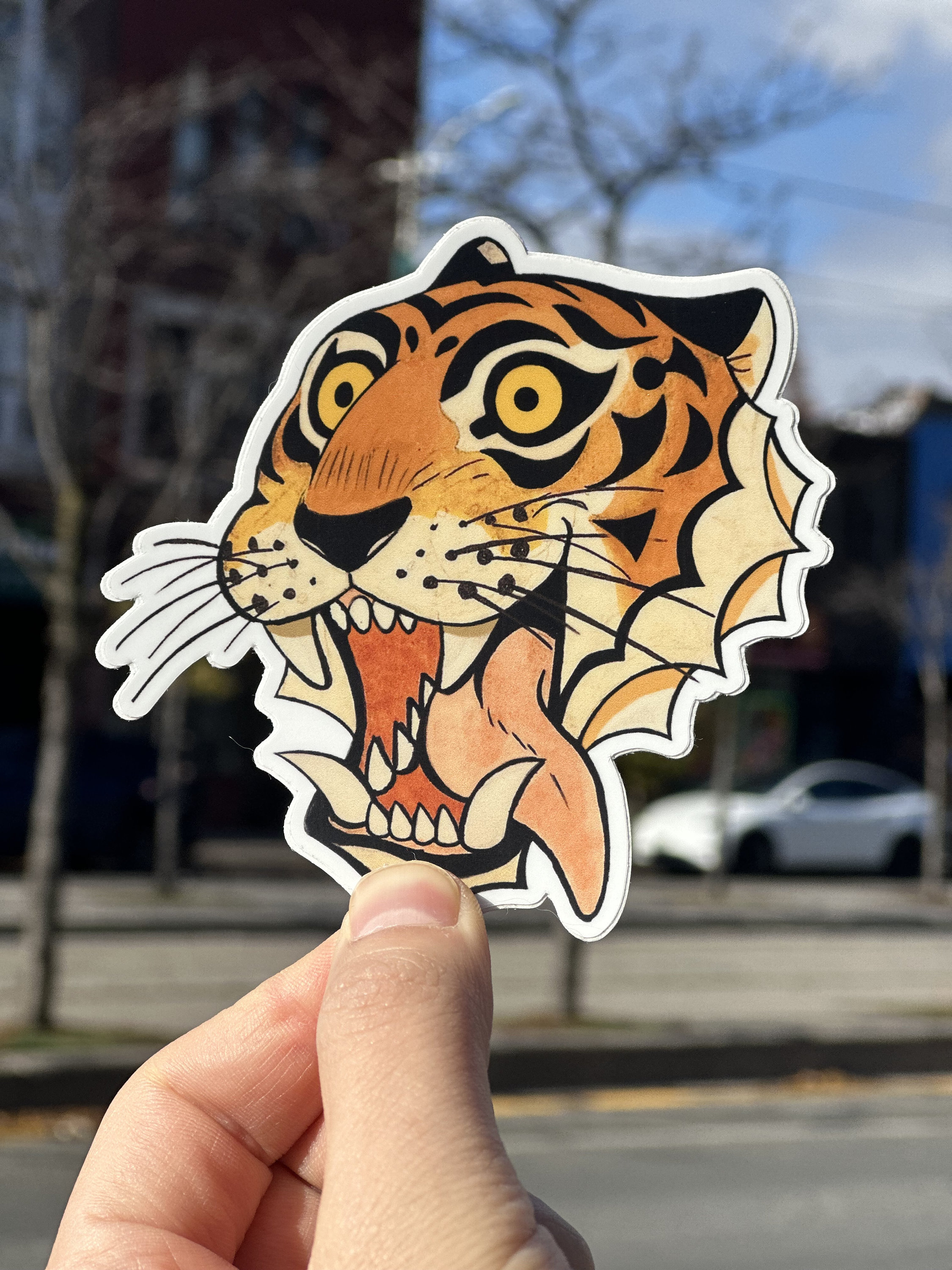 Tiger Sticker - Etsy