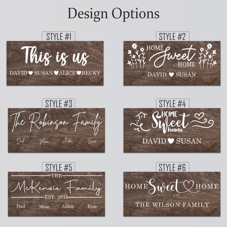 Family Key Holders, 3-4-5-6 and No Hooks, Personalized Last Name Key ...