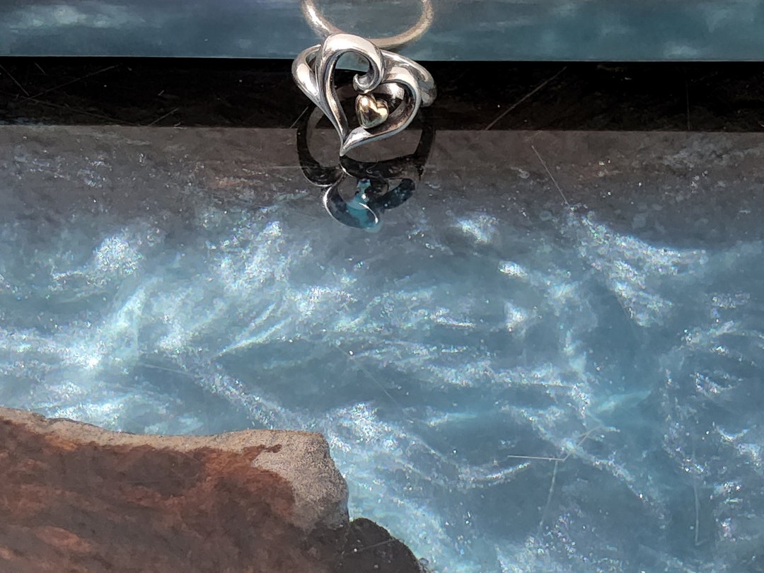 James Avery Heart Ring 925-585 - Etsy