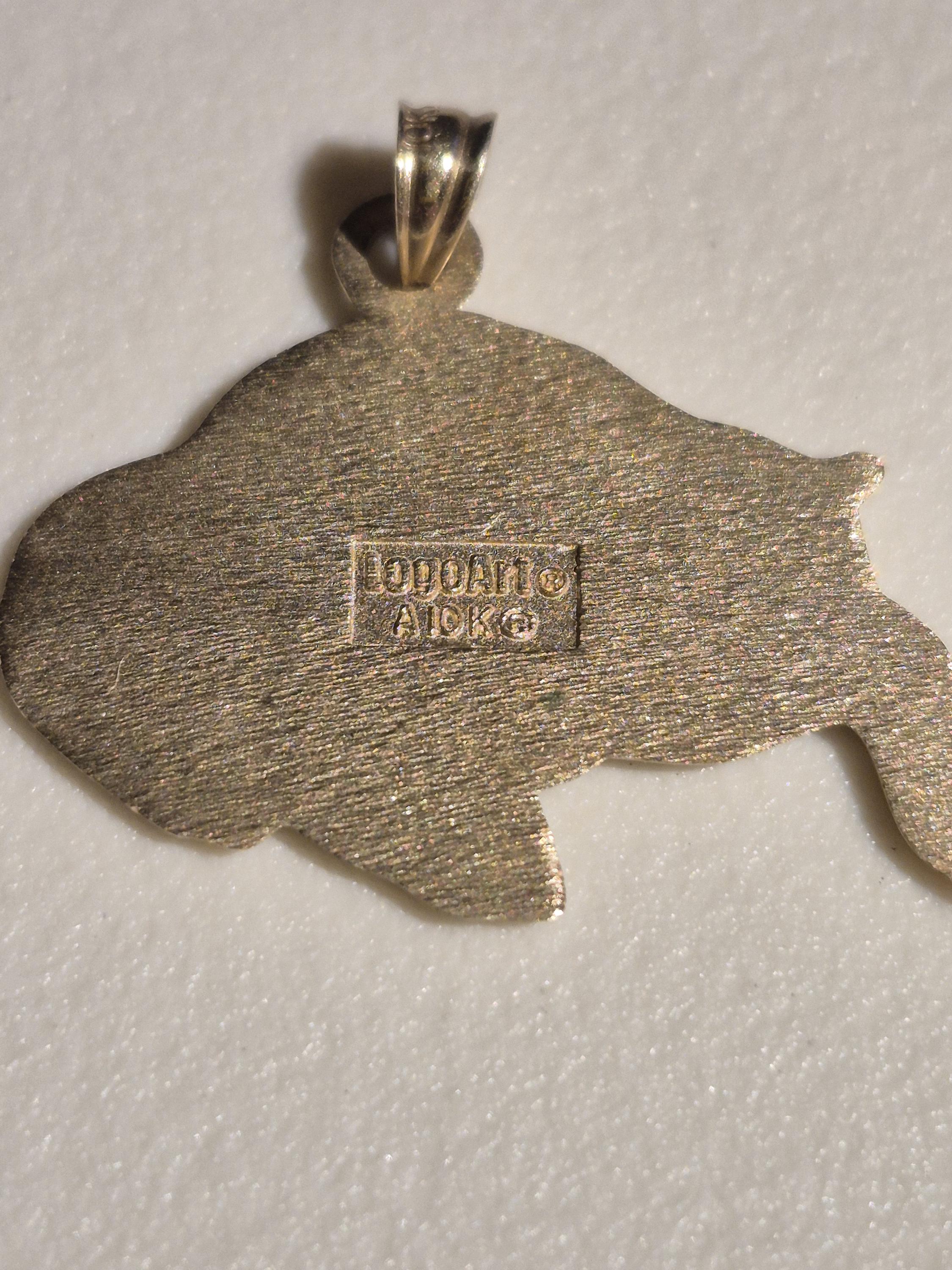 Vintage 10k Gold CU Buffs Pendant: University of Colorado Mascot - Etsy