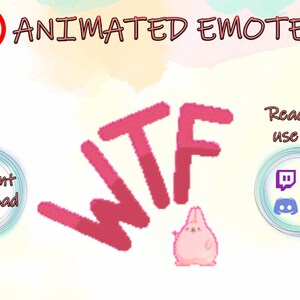 Rabbit Animated Twitch Emote for Streamer Sub Hare Emoji Animal Kawaii ...
