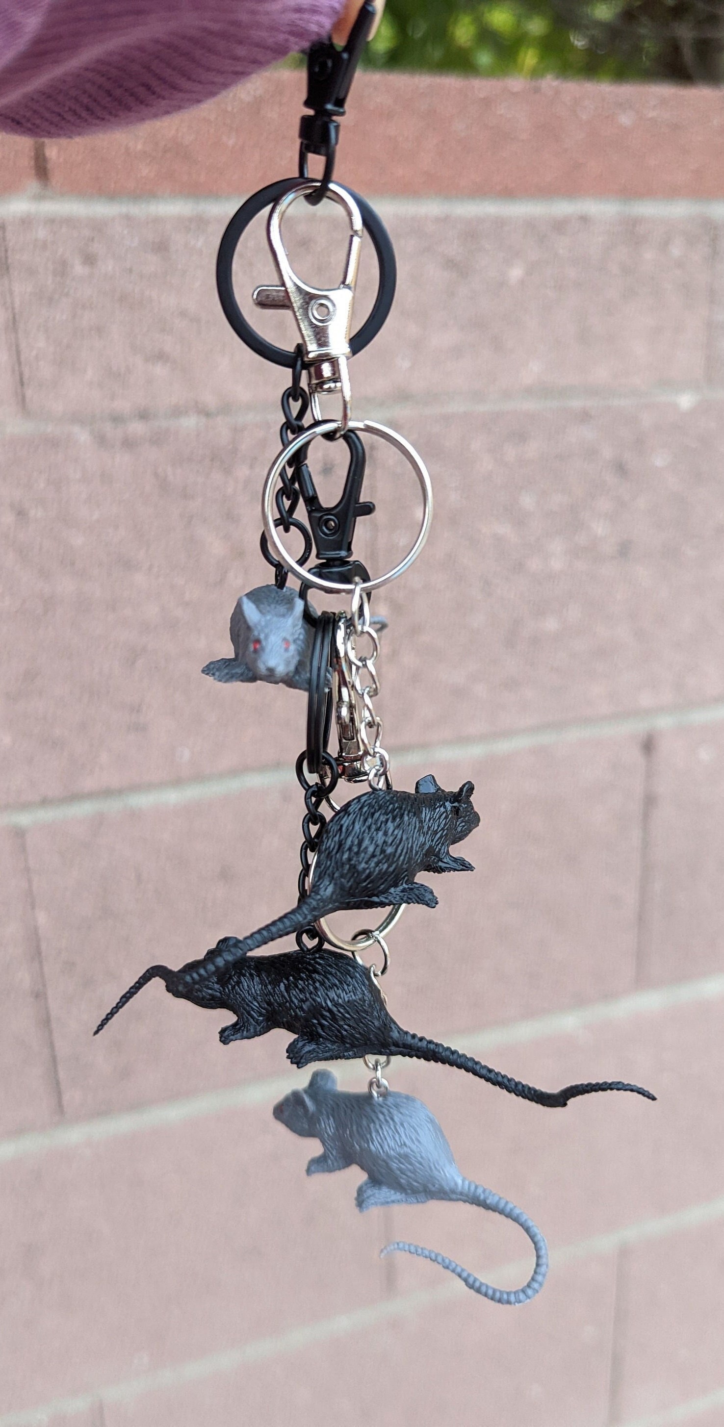 Rat Keychain, Toy Keychain, Unusual/ Weird/strange Gift, Mouse - Etsy