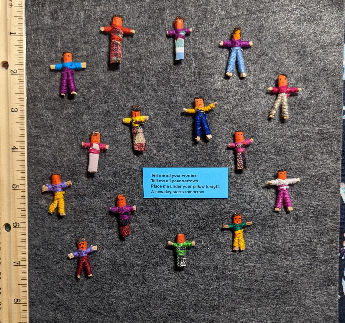Mini Worry Dolls Guatemalan Worry Dolls - Etsy