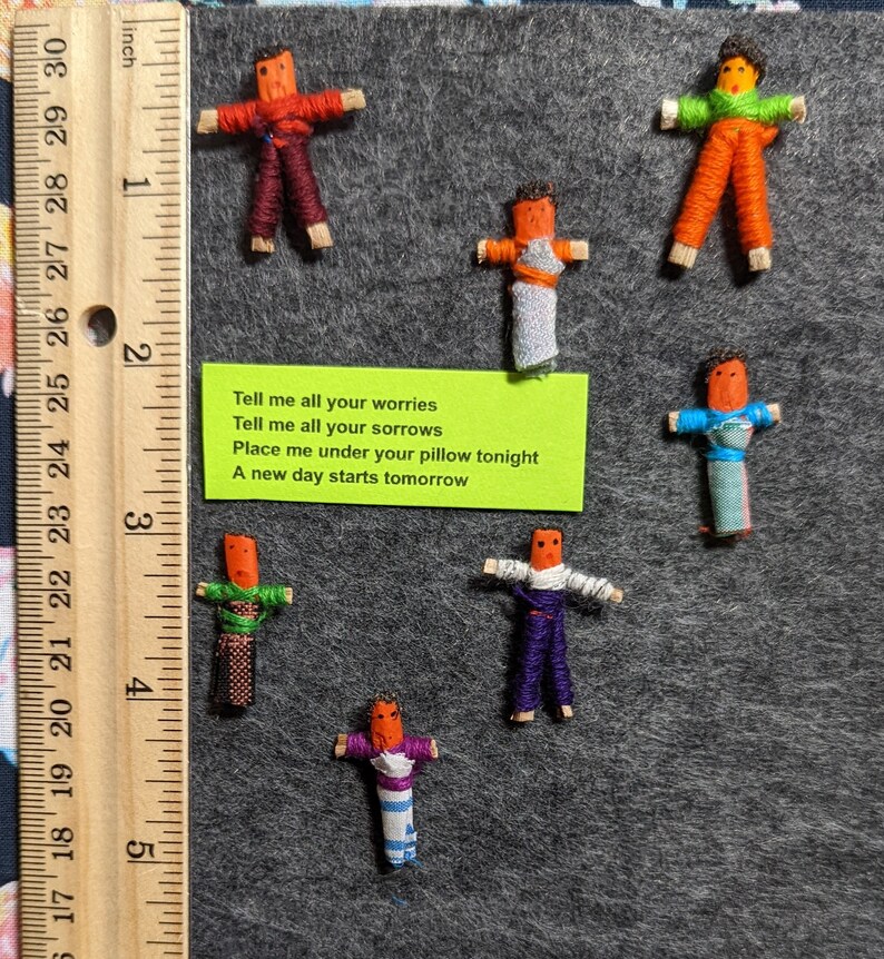 Mini Worry Dolls, Guatemalan Worry Dolls - Etsy