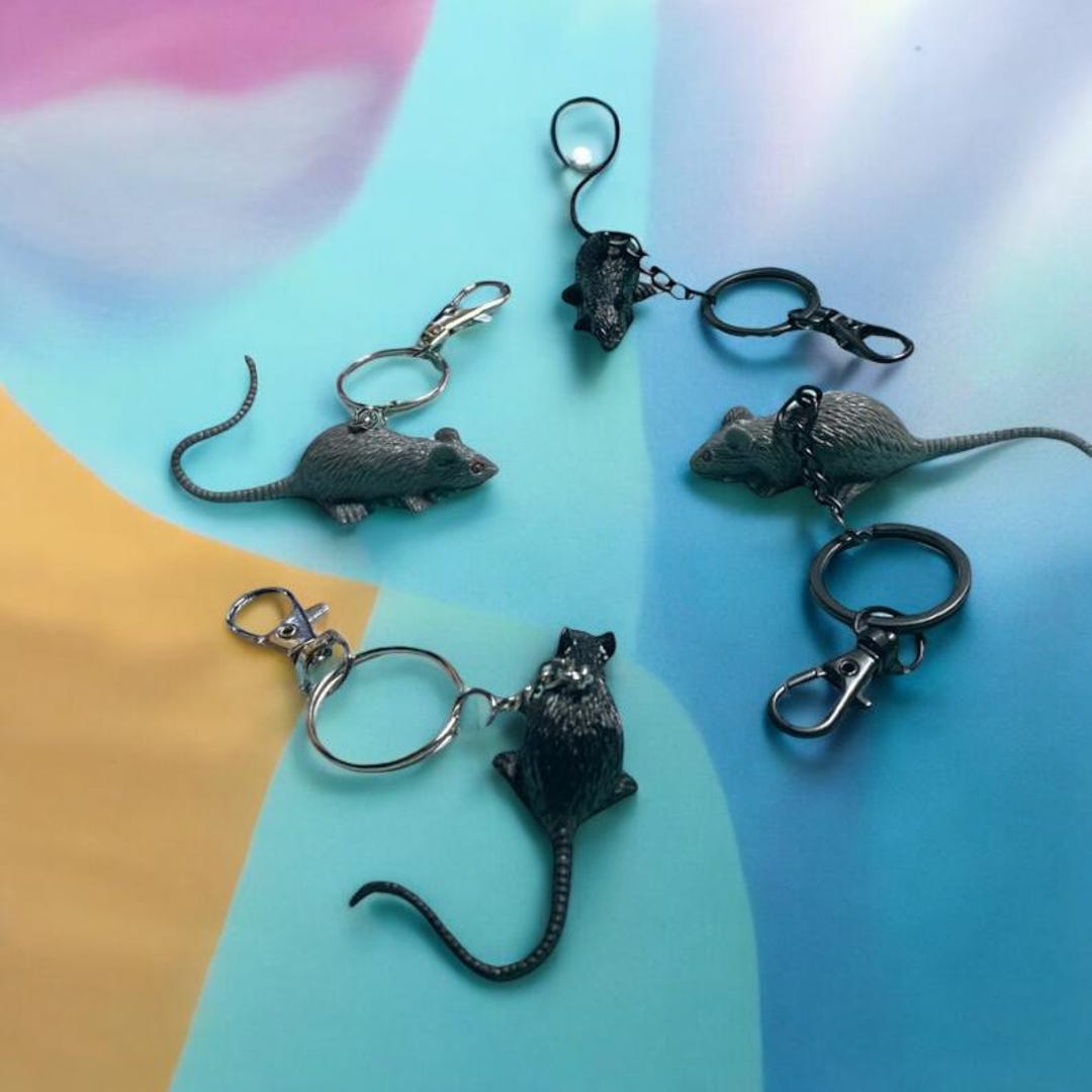 Rat Keychain, Toy Keychain, Unusual/ Weird/strange Gift, Mouse - Etsy