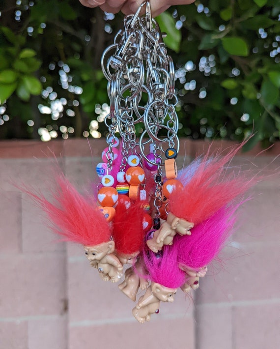Treasure Troll Keychain 80's/90's/y2k Toy Troll | Etsy