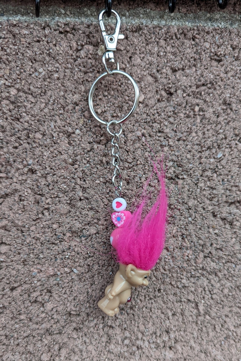Treasure Troll Keychain 80's/90's/y2k Toy Troll - Etsy