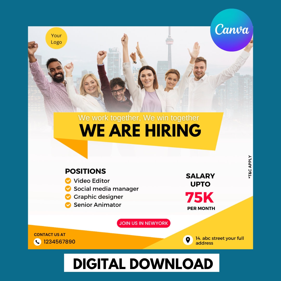 We Are HIRING Flyer, We Are Hiring, Vacancies Available, Now Hiring ...