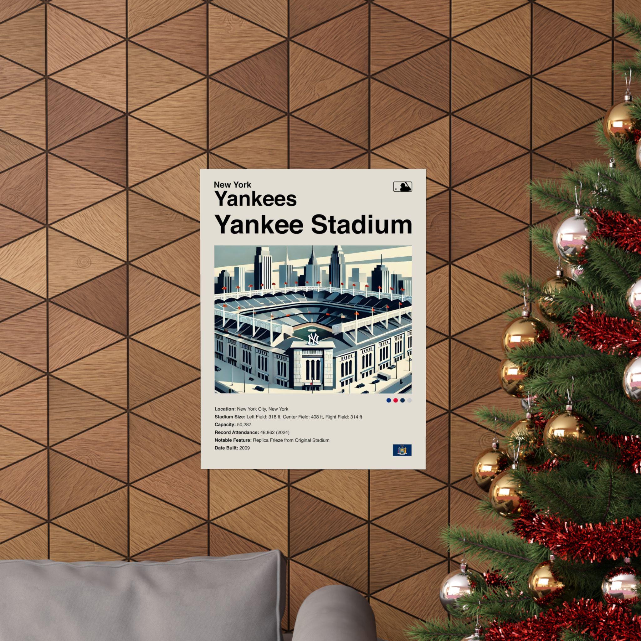 New York Yankees Yankee Stadium - Mid Century Modern MLB Baseball ...