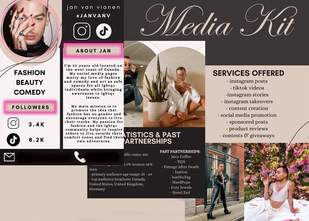 Influencer Media Kit - Etsy