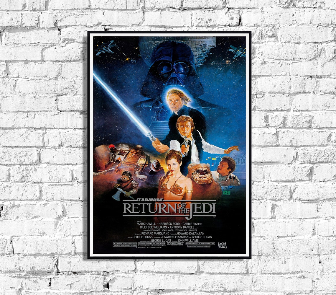Star Wars Poster, Star Wars Trilogy Poster, Original Inspired Movie ...