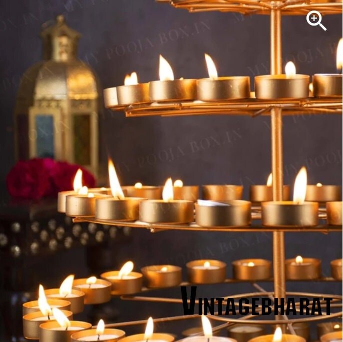 Multi Layered Diyas, Antique Diya Stand for Diwali and Christmas ...
