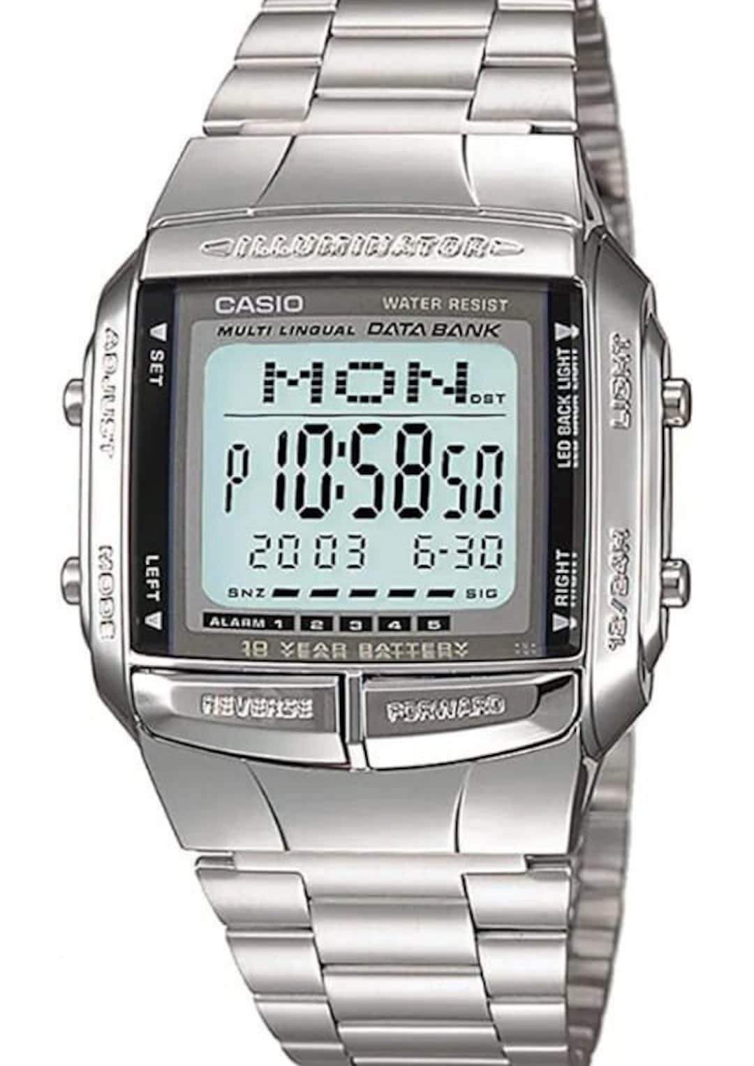 Casio Vintage Series Digital Grey Dial Men's Watch, Vintage Wrist Watch ...