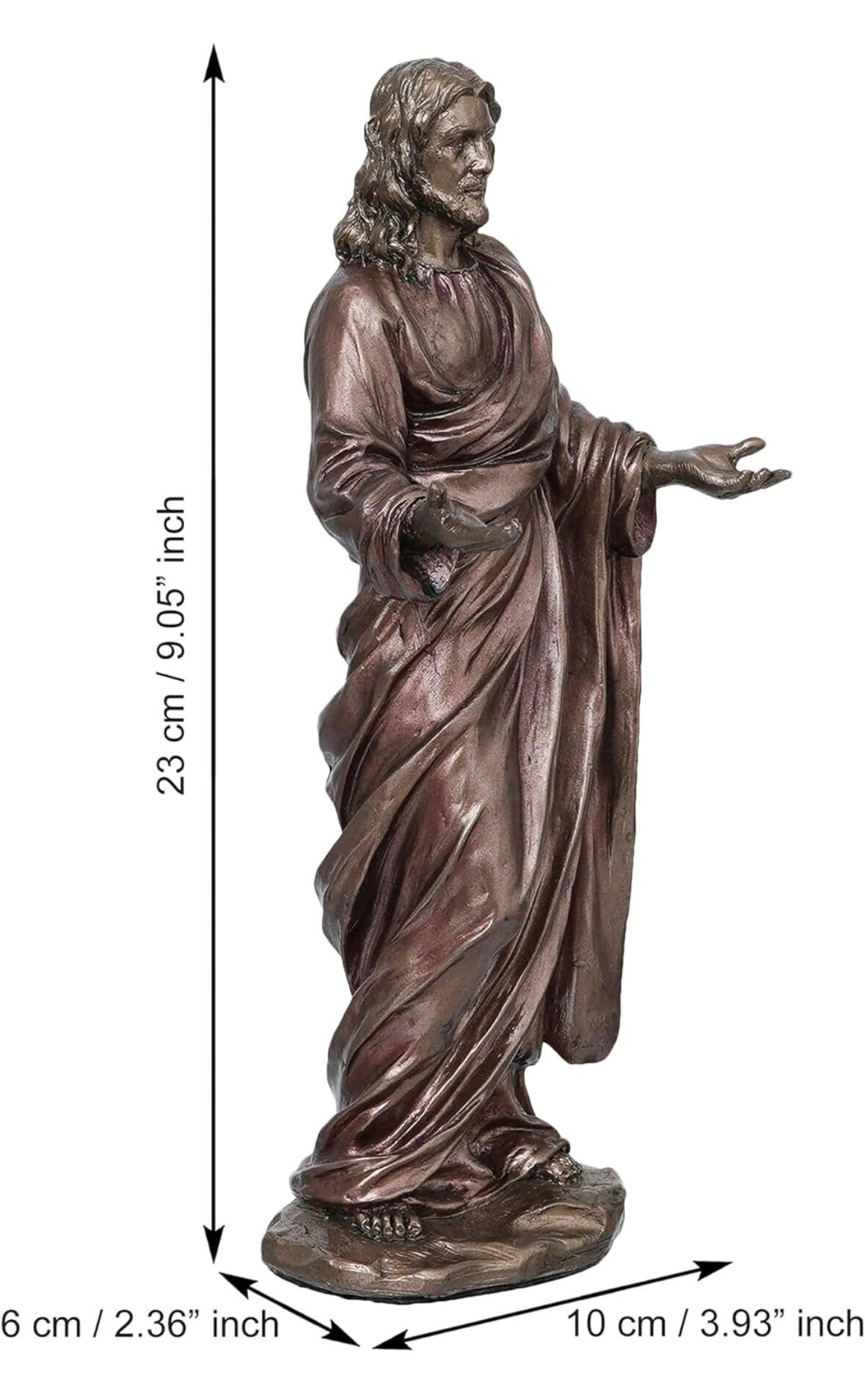 Bronze Standing Jesus Christ Idol With Open Arms. - Etsy