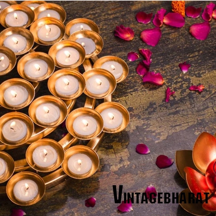 Five Layered Amazing Diyas, Antique Deepam Set for Home Decor, Unique ...