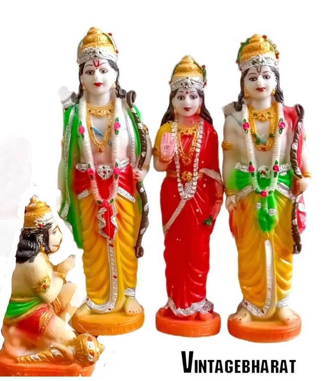 Ram Darbar Idol With Five Sets of Individual Statues/ PVC Ram - Etsy