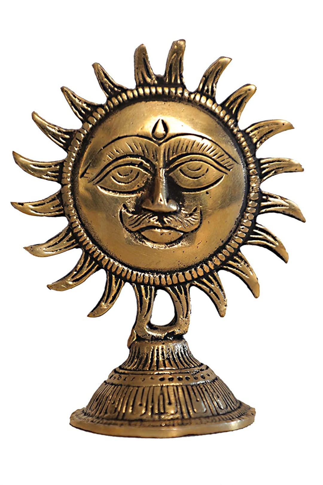 Brass Sun Idol Sun Brass Statue Sun Statue for Table and - Etsy