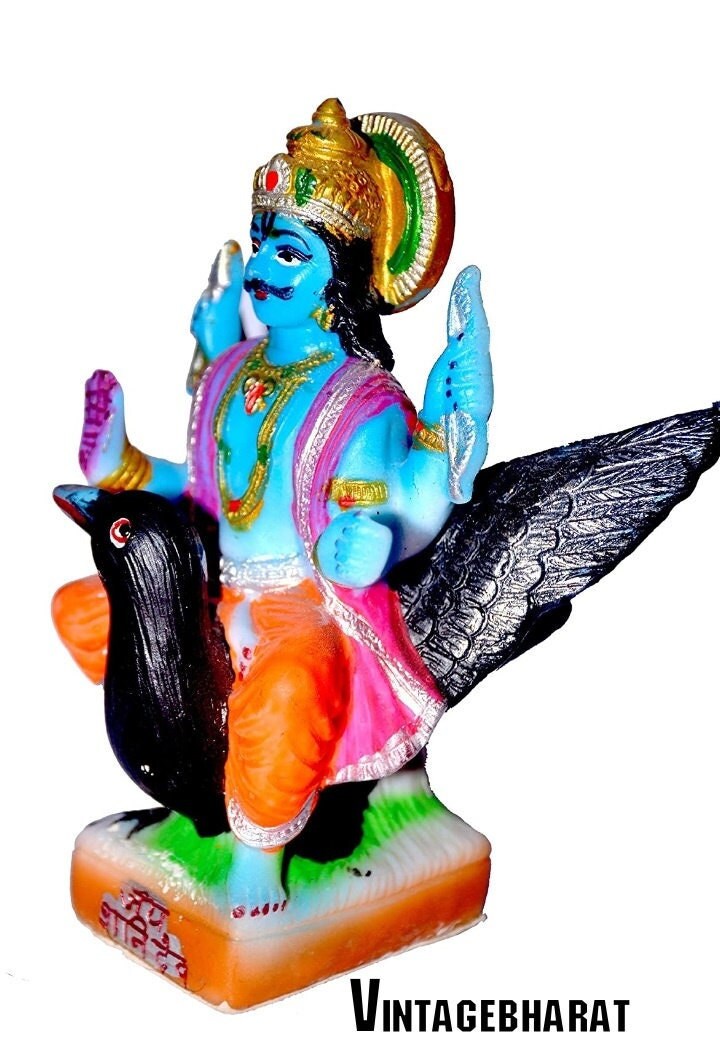 Vintagebharat PVC Lord Shani Deva Idol, Stone Shani Deva Statue, Stone ...