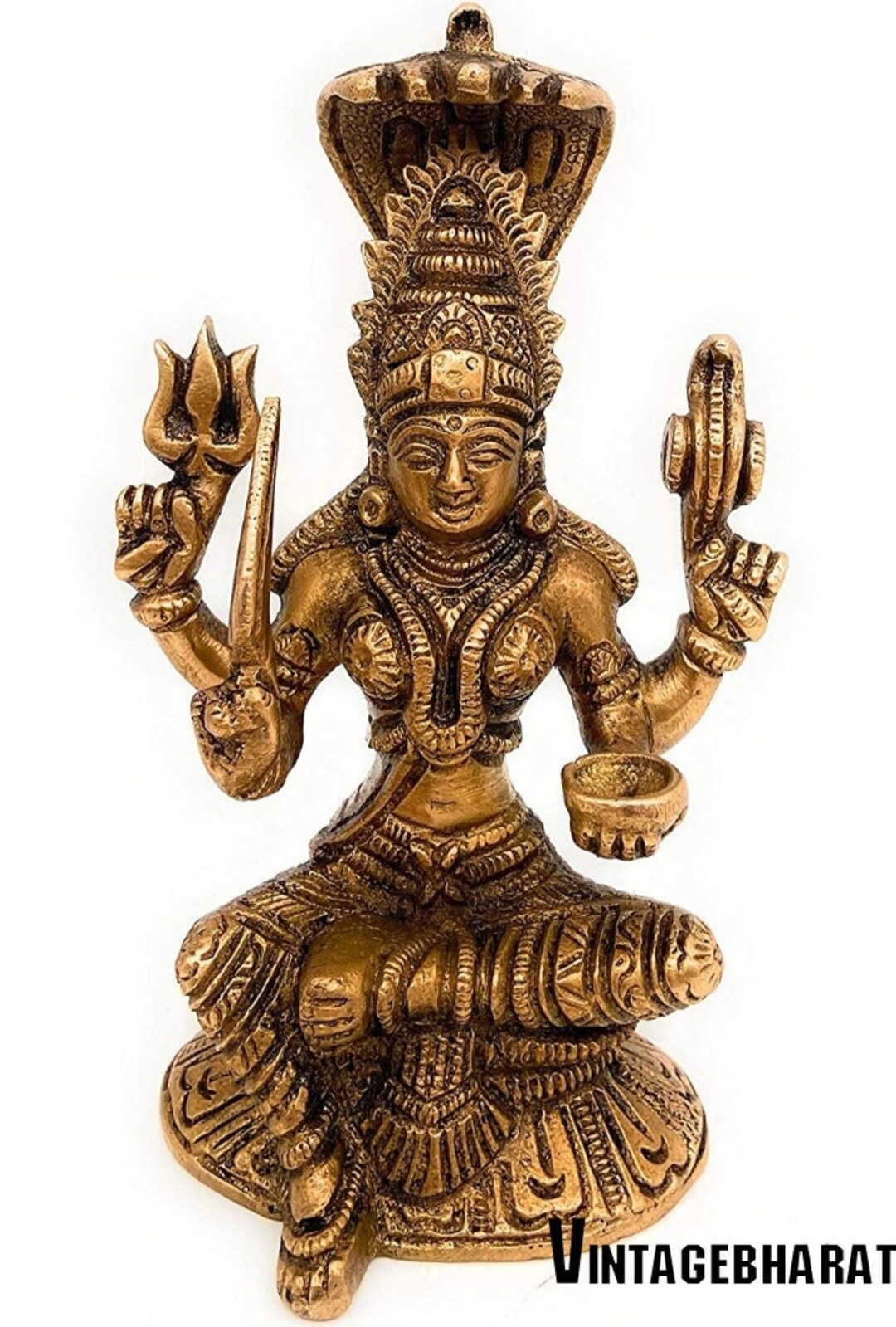 Vintagebharat Brass Goddess Mariyamma/goddess Mariyamman Statue/brass ...