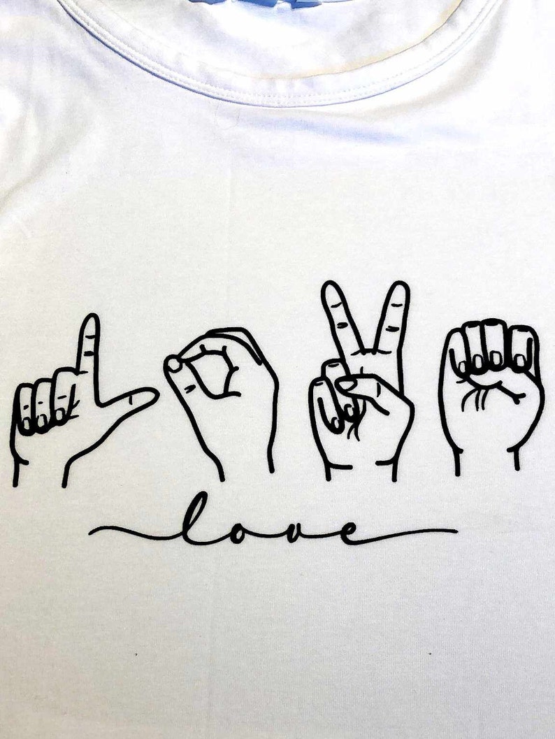 American Sign Language Asl Love Letters PNG SVG Jpg Eps - Etsy